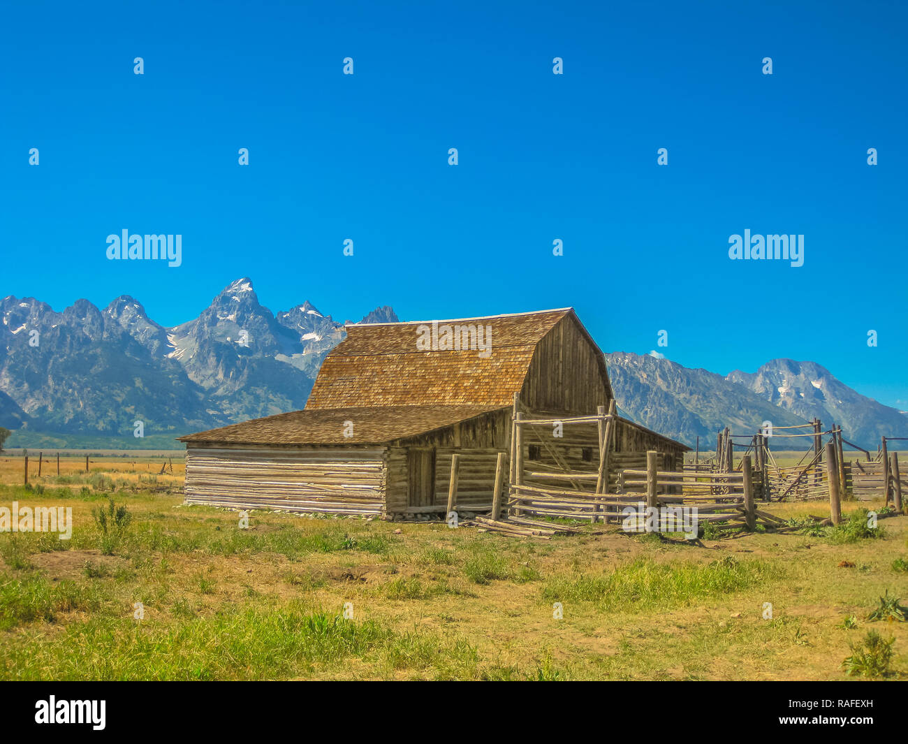 Moulton Barn in Antelope Flats at Grand Teton NP, Wyoming, United ...