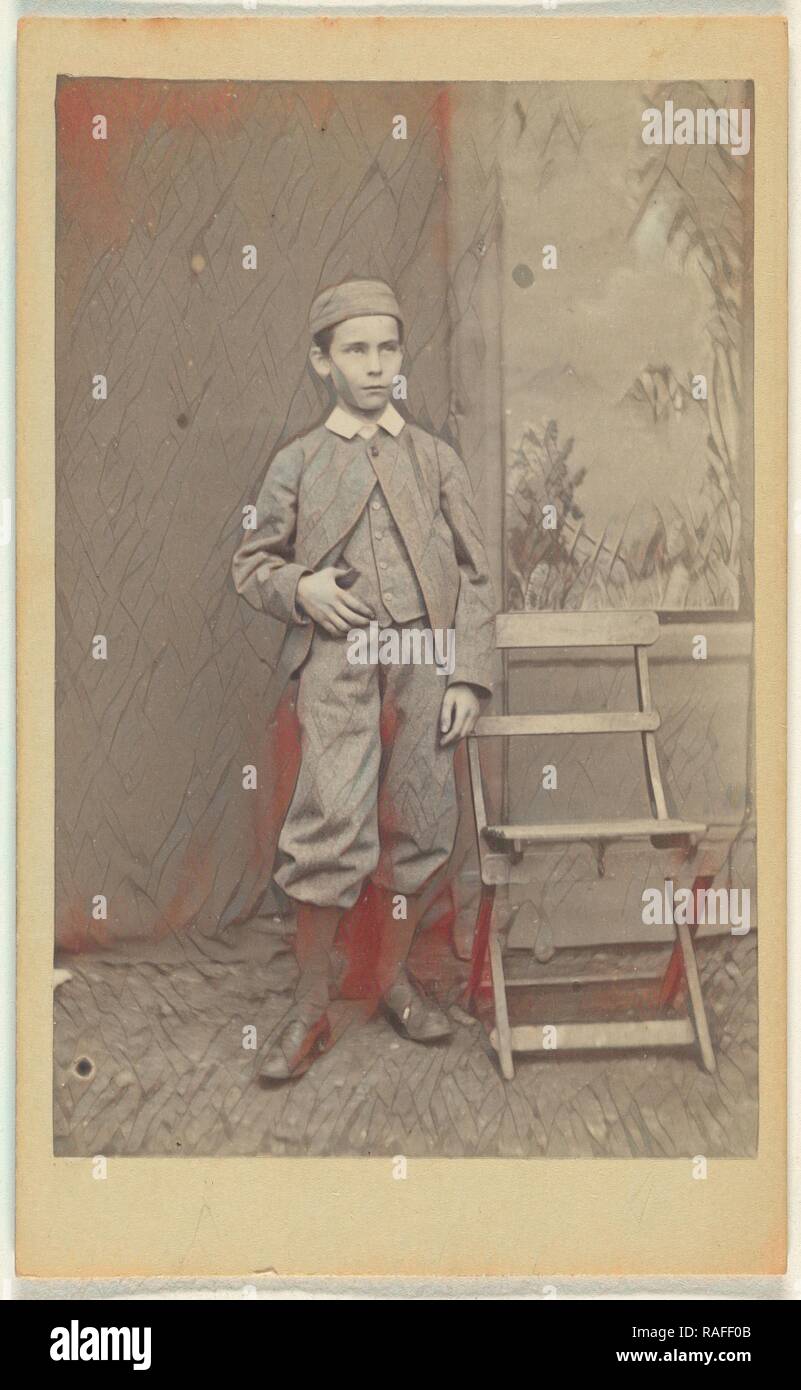 boy, standing, about 1870, Albumen silver print. Reimagined by Gibon ...