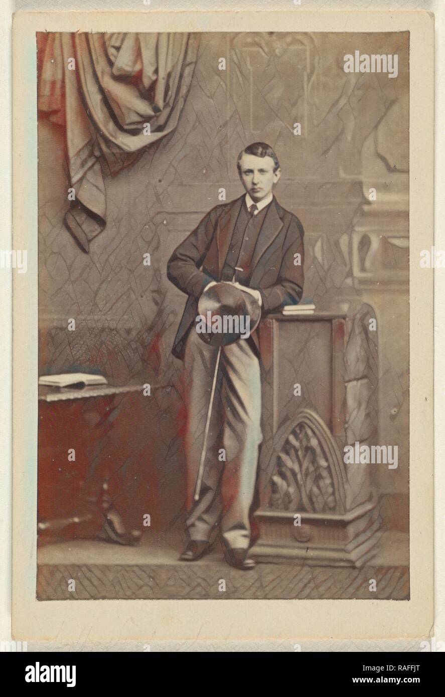 man holding a top hat and cane, Camille Silvy (French, 1834 - 1910 ...