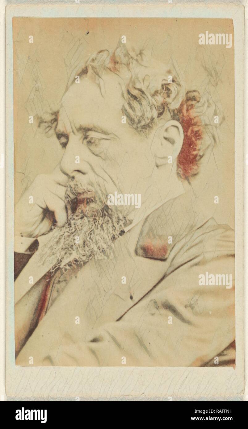 Charles Dickens, British, 1865 - 1870, Albumen silver print. Reimagined ...