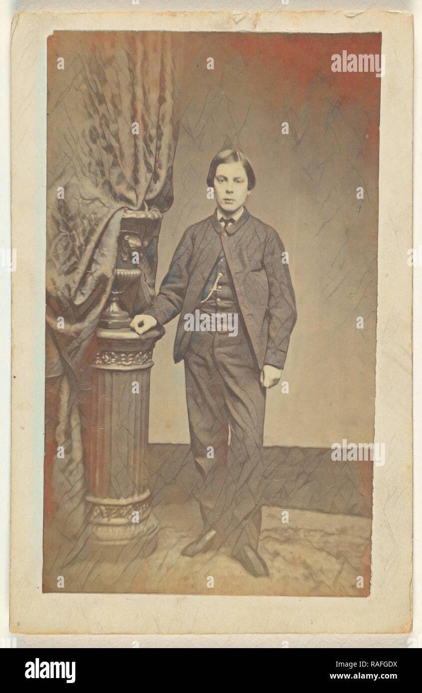 well-dressed young man, standing, A. Crowe (British, active 1860s ...