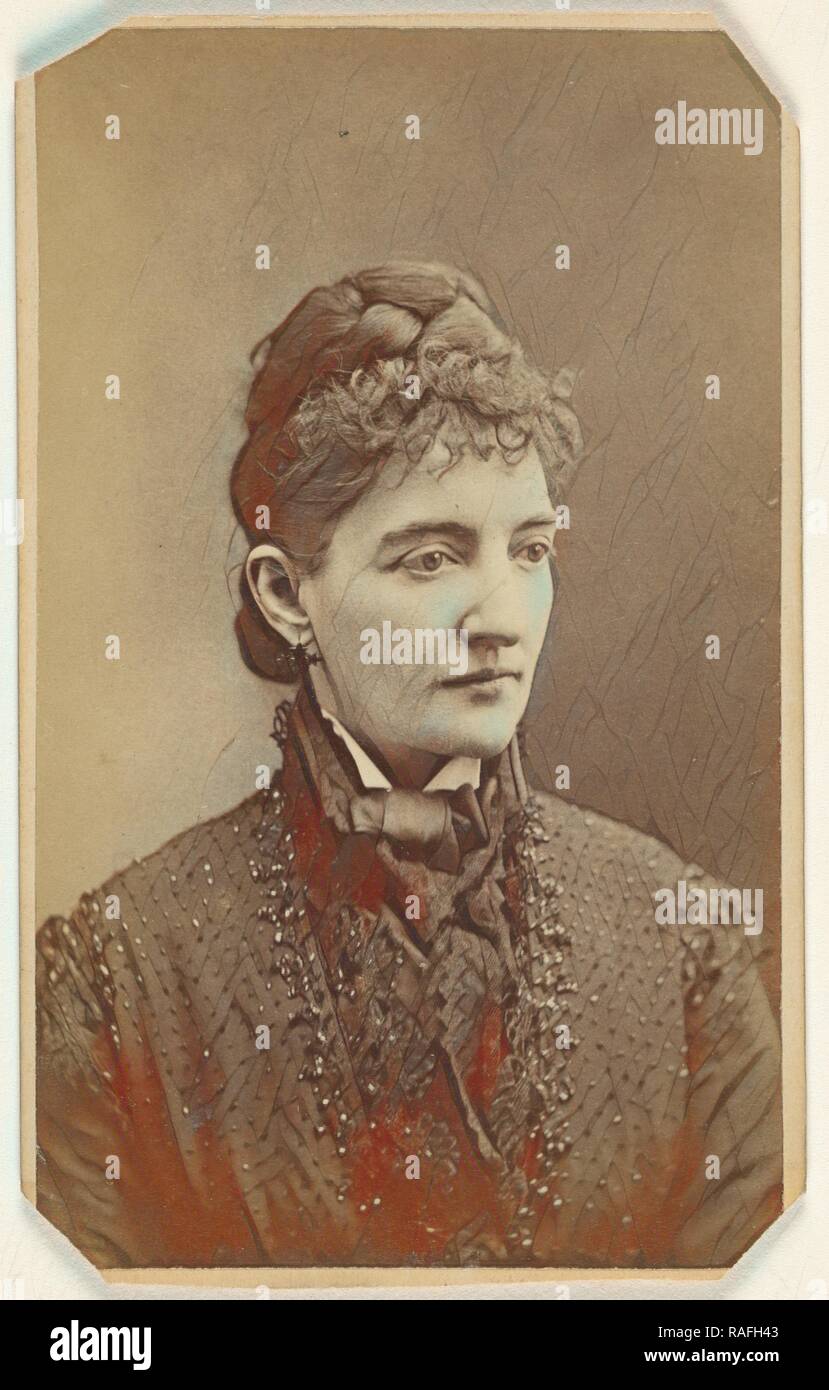woman in 3,4 profile, Beer & Company, 1870 - 1875, Albumen silver print ...
