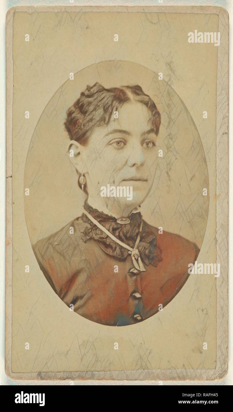 woman, printed in quasi-oval style, A.A. Smith (American, active ...