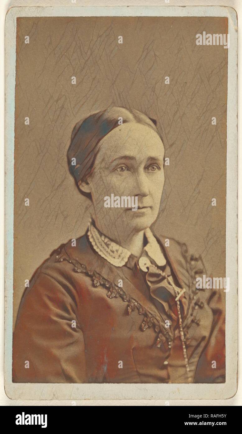 Bust length portrait of an woman, Hastings & White & Fisher, about 1880 ...