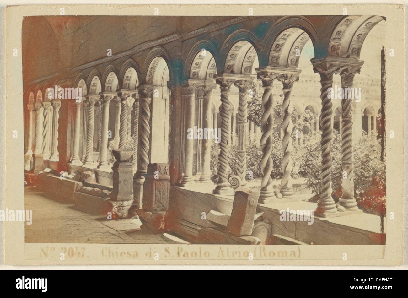 Chiesa di S. Paolo Atrio (Roma), Sommer & Behles (Italian, 1867 - 1874 ...