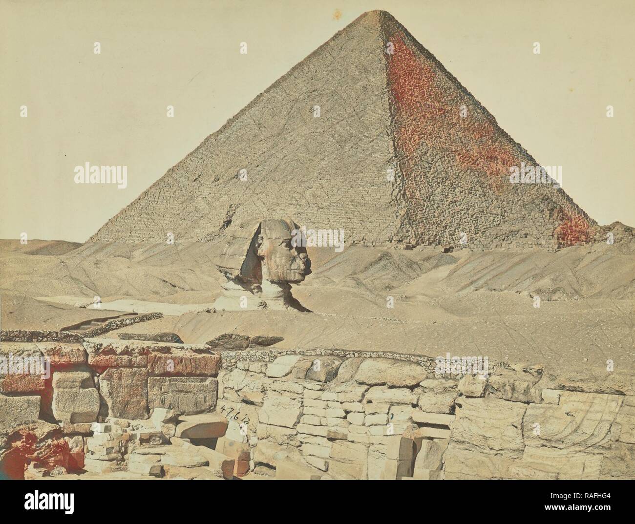 Great Sphinx and pyramid, Giza, Egyptian, Giza, Egypt, Africa, about ...
