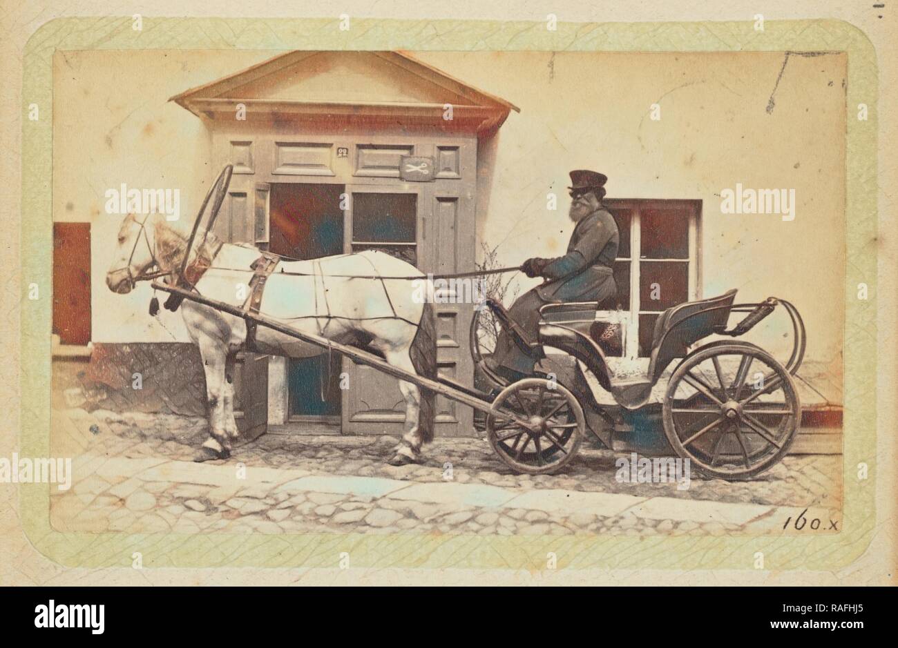 Man driving horse-drawn carriage, William Carrick (Scottish, 1827 ...