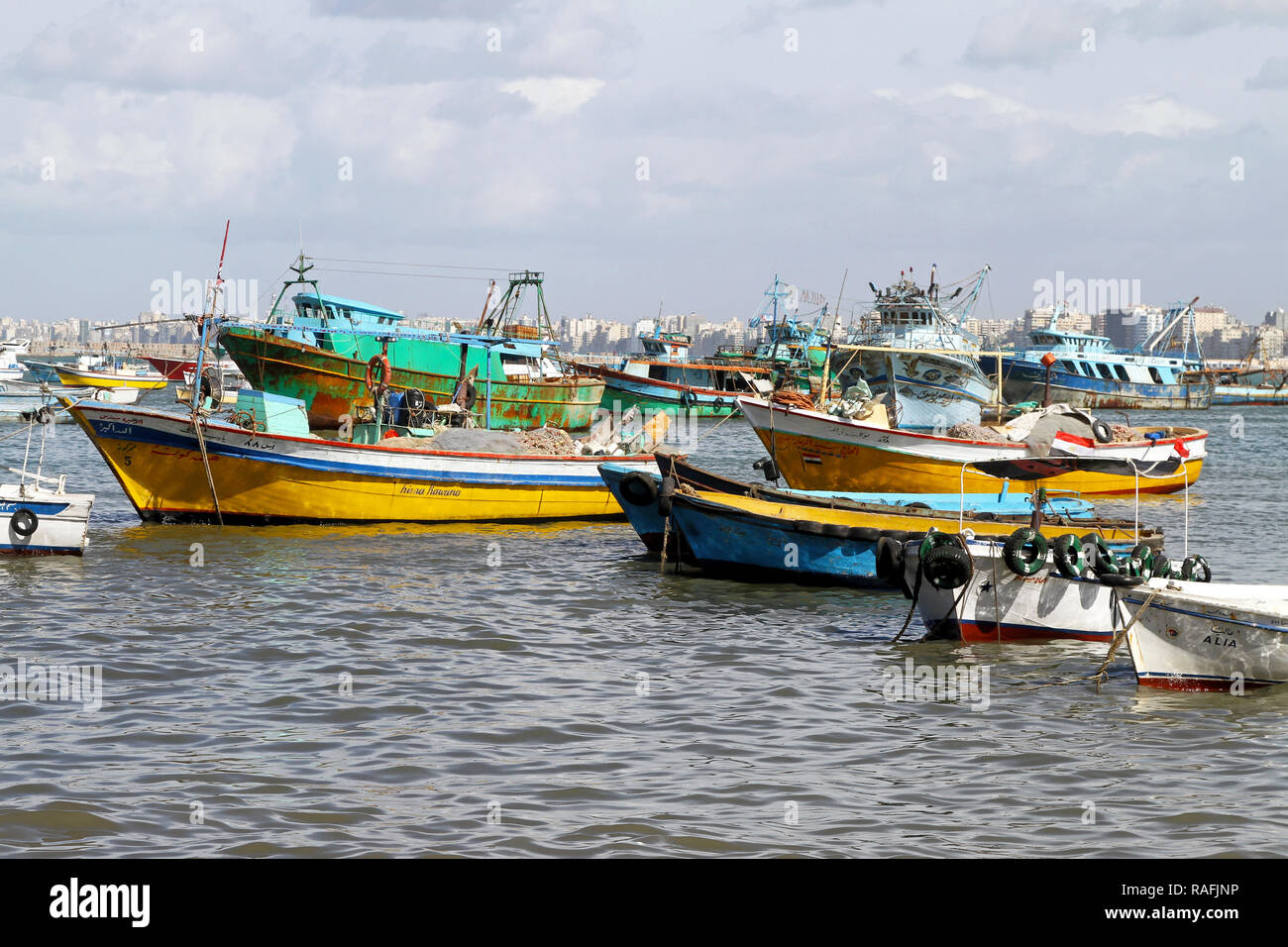 Alexandria egypt boat boats hi-res stock photography and images - Alamy