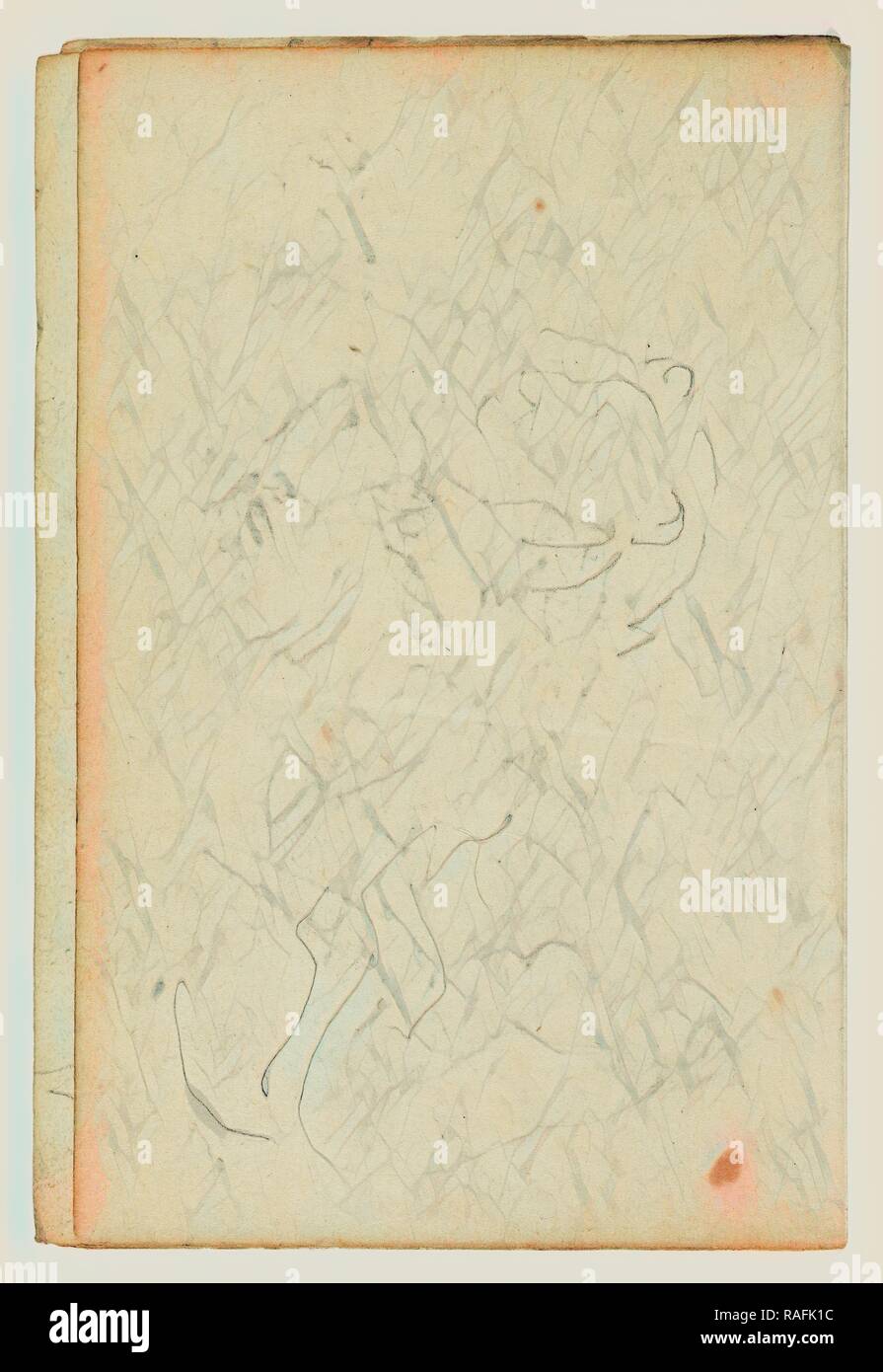 Sketches of Head and Hind Legs of a Lion, Théodore Géricault (French ...