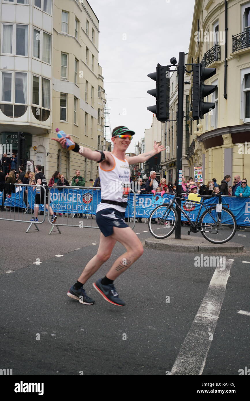 Happy marathon runner hi-res stock photography and images - Alamy