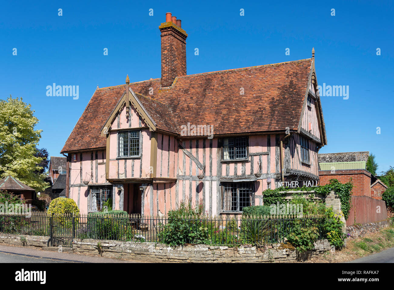 16th century timber-framed Nether Hall Farmhouse, Peacocks Road ...