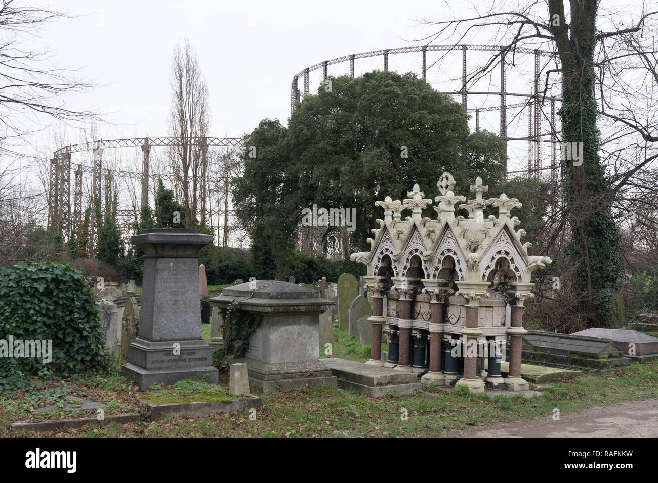 Views of Kensal Rise Cemetery in west London. Photo date: Thursday ...