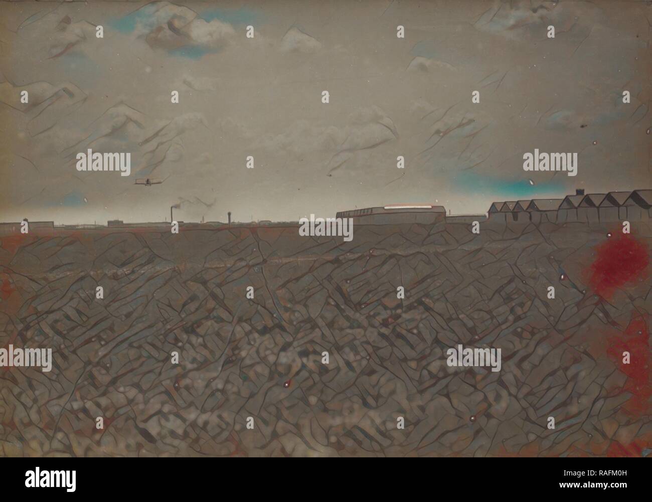 Flying airplane, Fédèle Azari (Italian, 1895 - 1930), Italy, 1914 ...