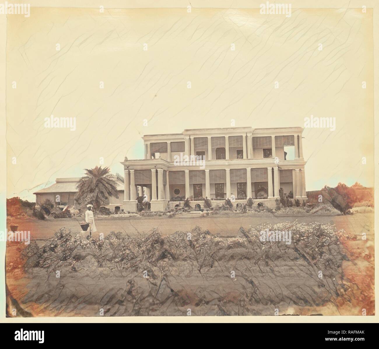 Colonial Residence, India, India, about 1863 - 1887, Albumen silver ...