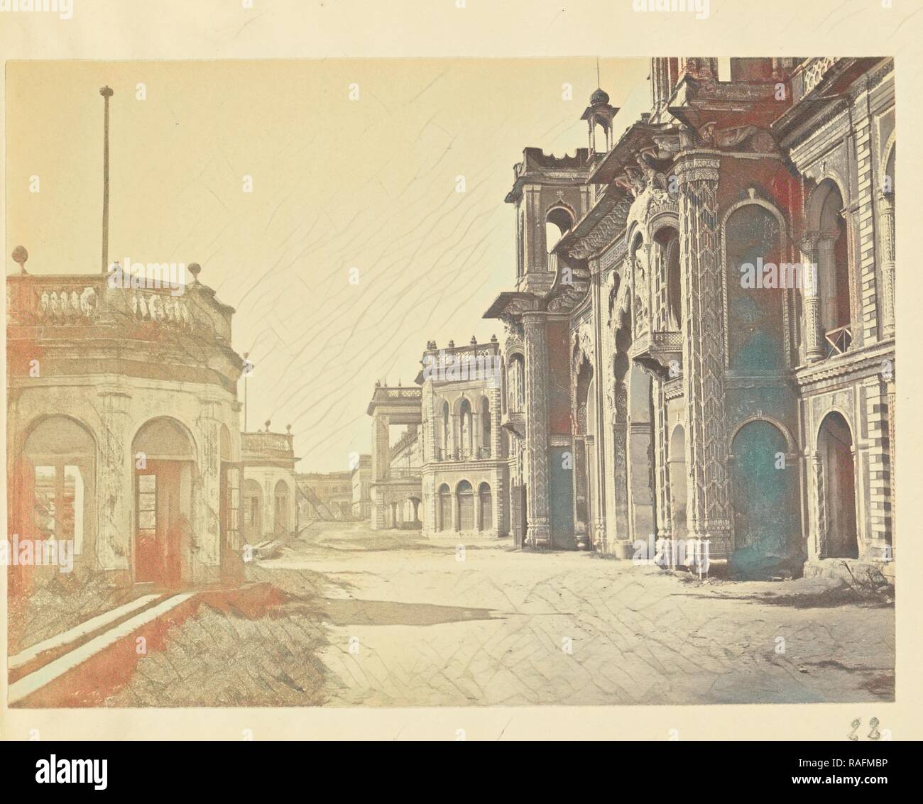 Gateway in the Kaiserbagh, Lucknow, Lucknow, India, about 1863 - 1887 ...