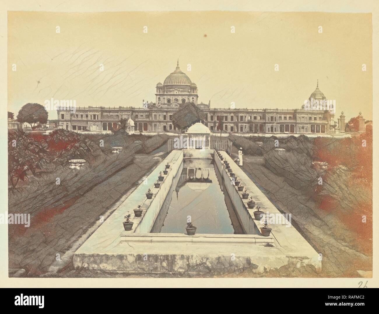 Reflecting Pool in the Kaiserbagh, Lucknow, Lucknow, India, about 1863 ...