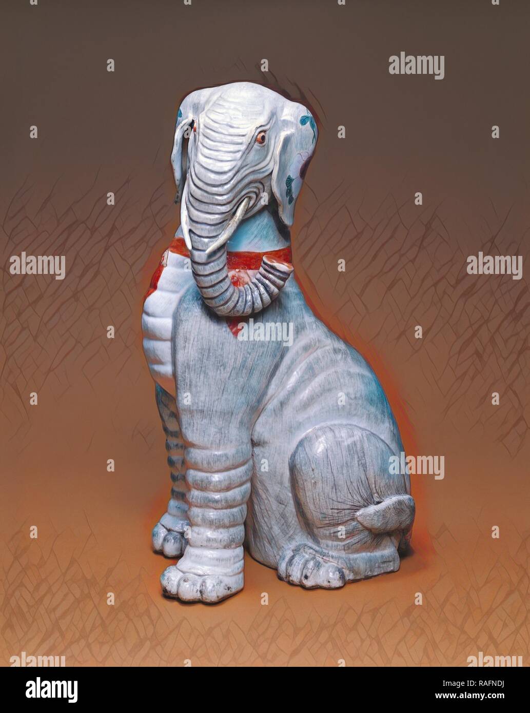 Figure of an Elephant, China, 1736 - 1795, Hard-paste porcelain ...