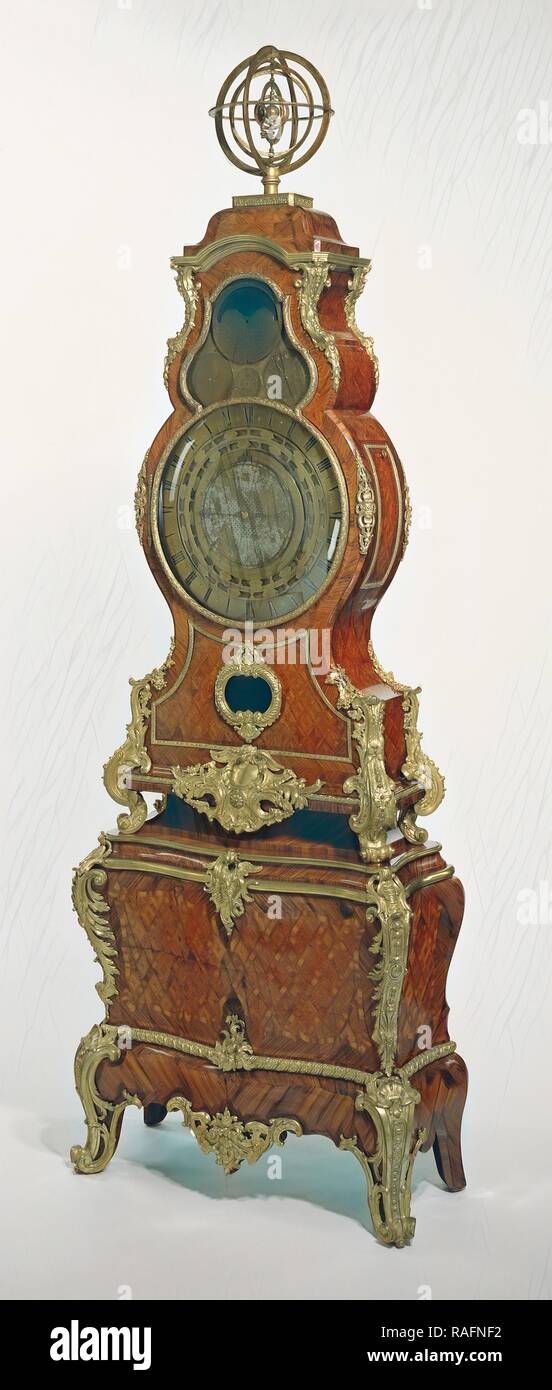 Planisphere Clock, Movement by Alexandre Fortier (French, about 1700 - 1770), and case ...