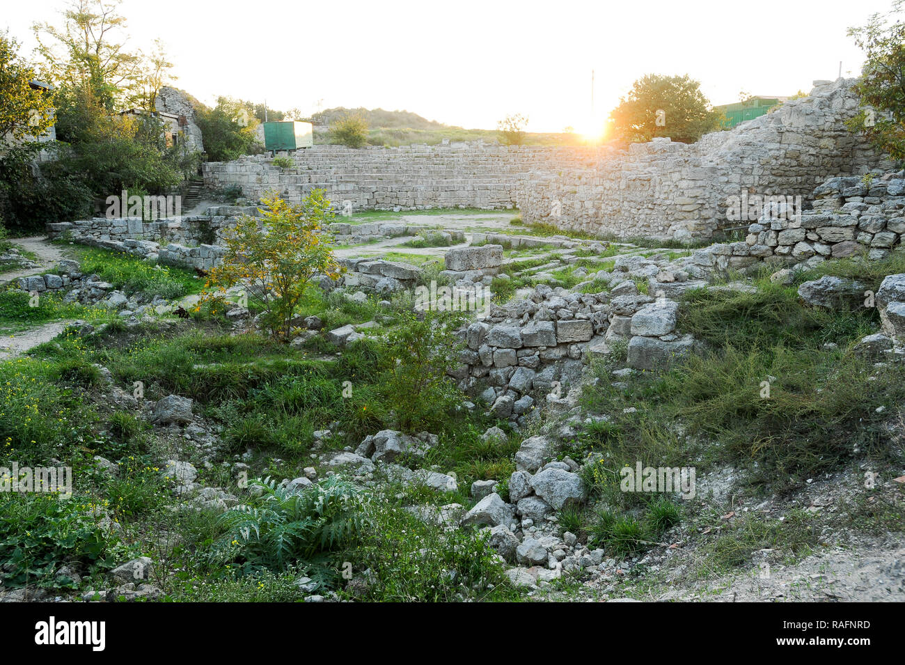 Ancient Greek theatre from III century BC rebuilt by Romans to ...