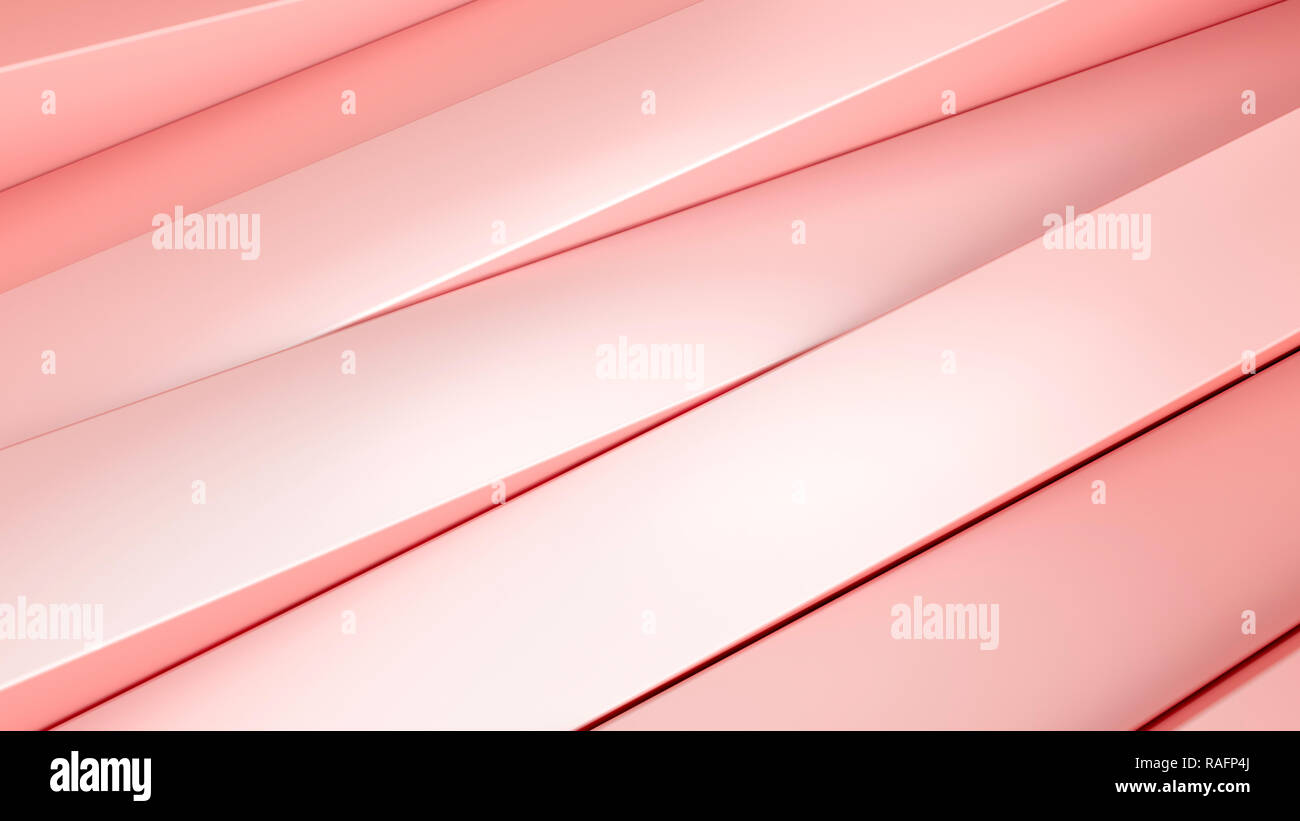 Light living coral color background with panels. 3d render illustration ...