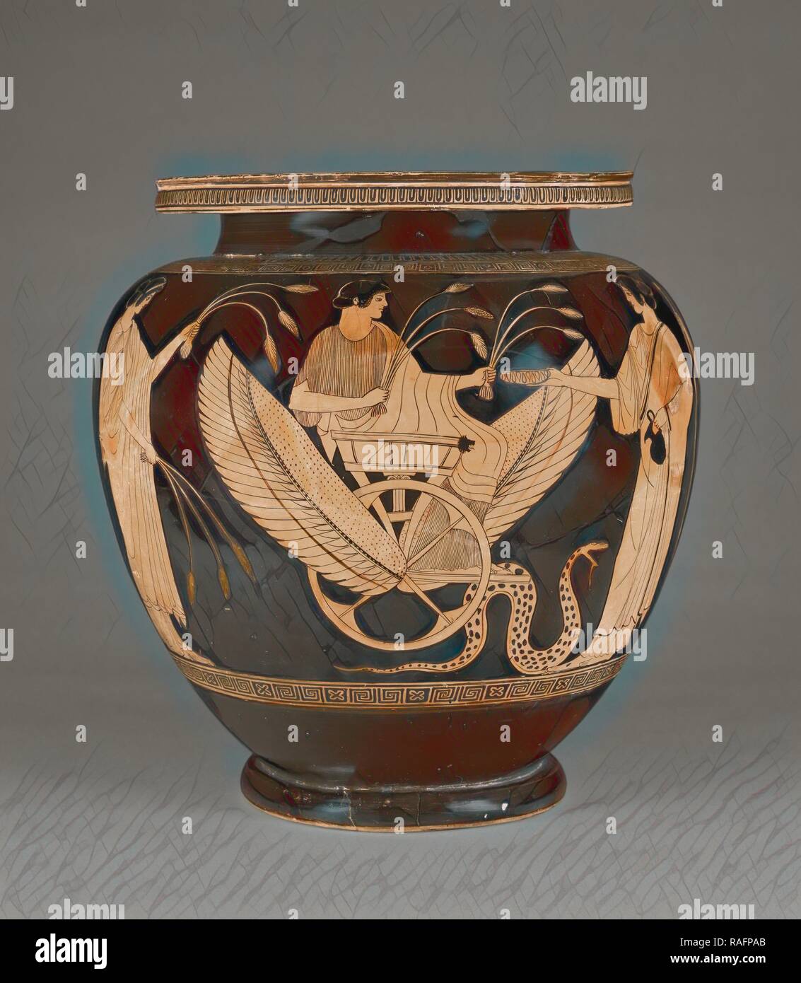 Mixing Vessel with Triptolemos, Attributed to the Syleus Painter (Greek ...