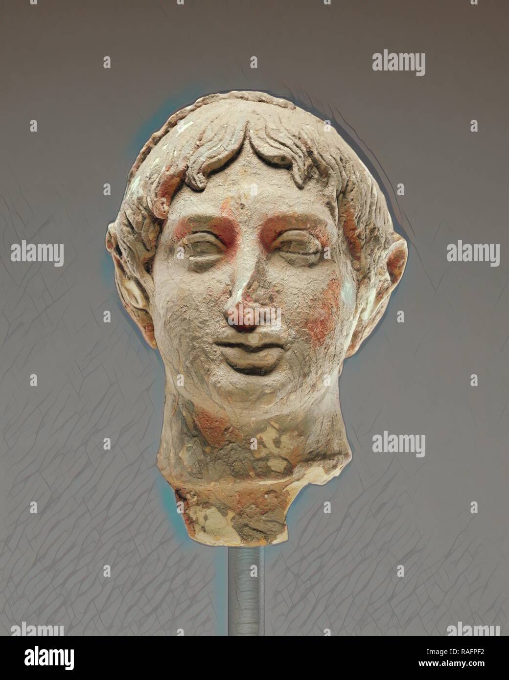 Head of a Male Banqueter, Tarentum (Taras), South Italy, 400 - 300 B.C ...