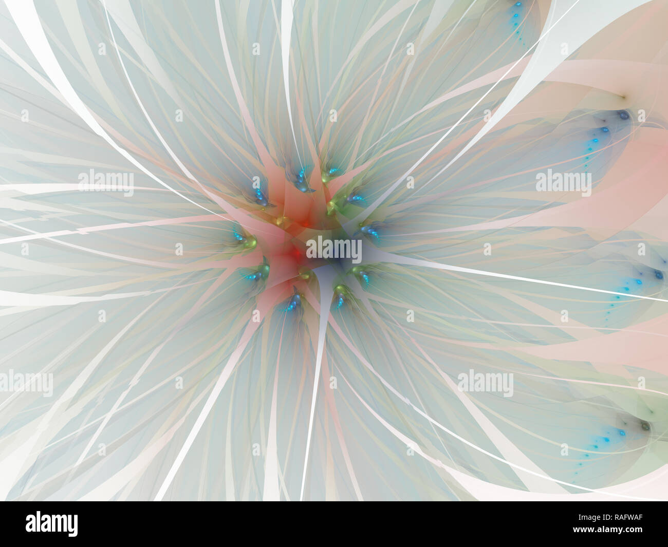 Gentle and soft fractal flowers computer generated image for logo ...