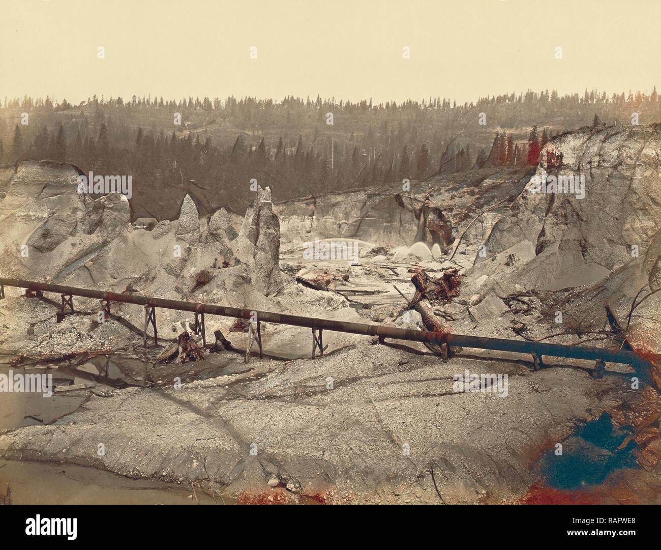 Malakoff Diggings, North Bloomfield, California, Carleton Watkins ...