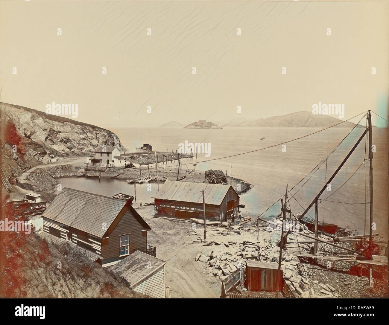 Alcatraz, From North Point, Carleton Watkins (American, 1829 - 1916 ...