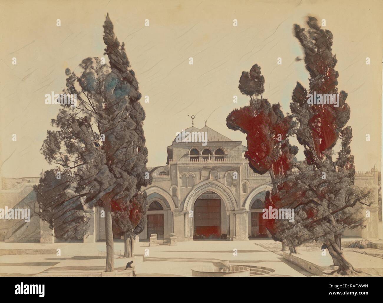 Mosque of El - Aksa, Félix Bonfils (French, 1831 - 1885), Jerusalem ...