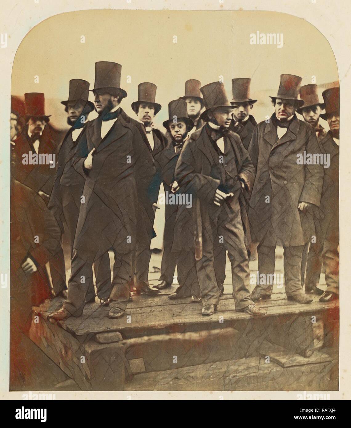 I. K. Brunel and Others Observing the Great Eastern Launch Attempt ...