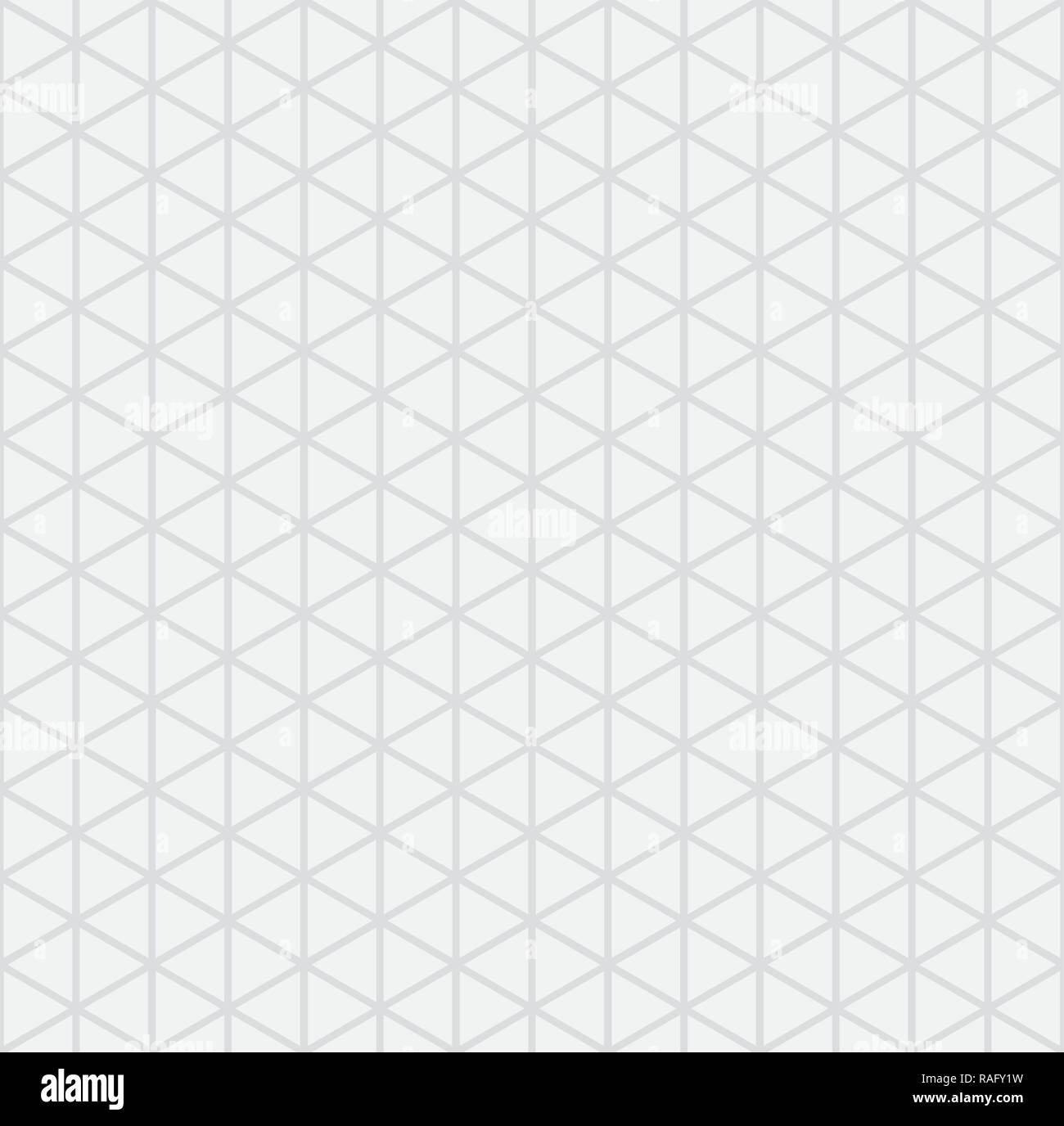 Vector Gray Repeating Geometric Triangular Grid Seamless Pattern