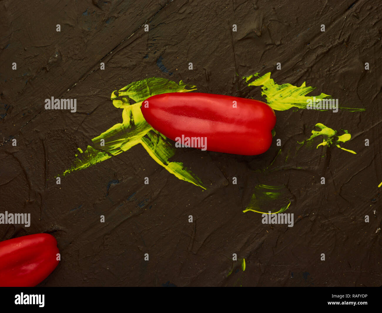 Whole unsized capsicum, sweet pepper, food still-life photograph Stock ...