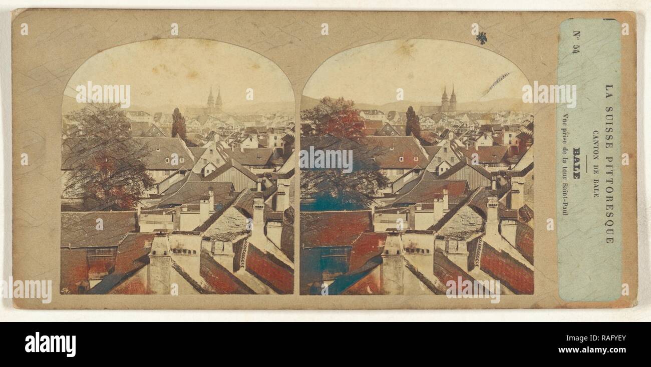 La Suisse, Switzerland Pittoresque. Canton de Bale. Bale. Vue prise de ...