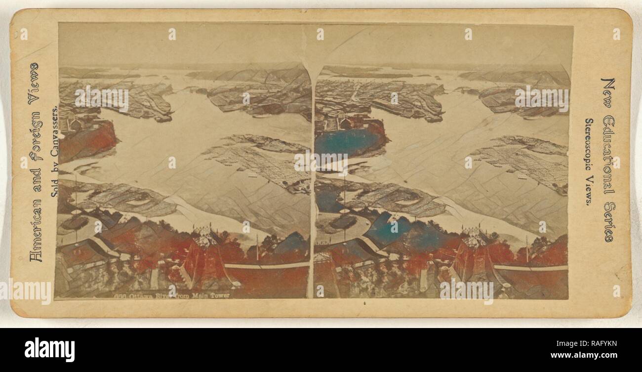 Ottawa River from Main Tower, Canadian, about 1870, Albumen silver ...