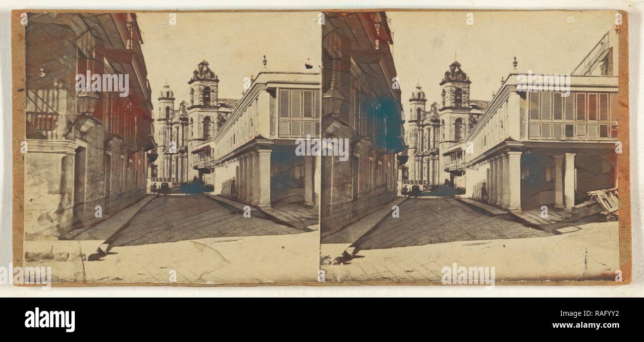 View in Havanna, about 1870, Albumen silver print. Reimagined by Gibon ...