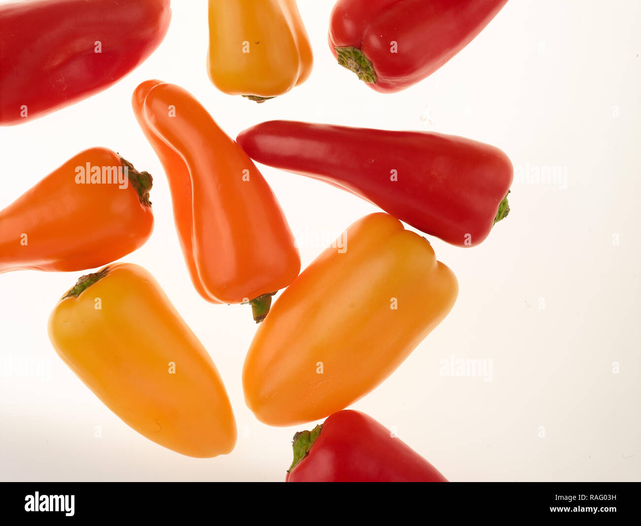 Mini Capiscum, sweet pepper food still-life photograph Stock Photo - Alamy