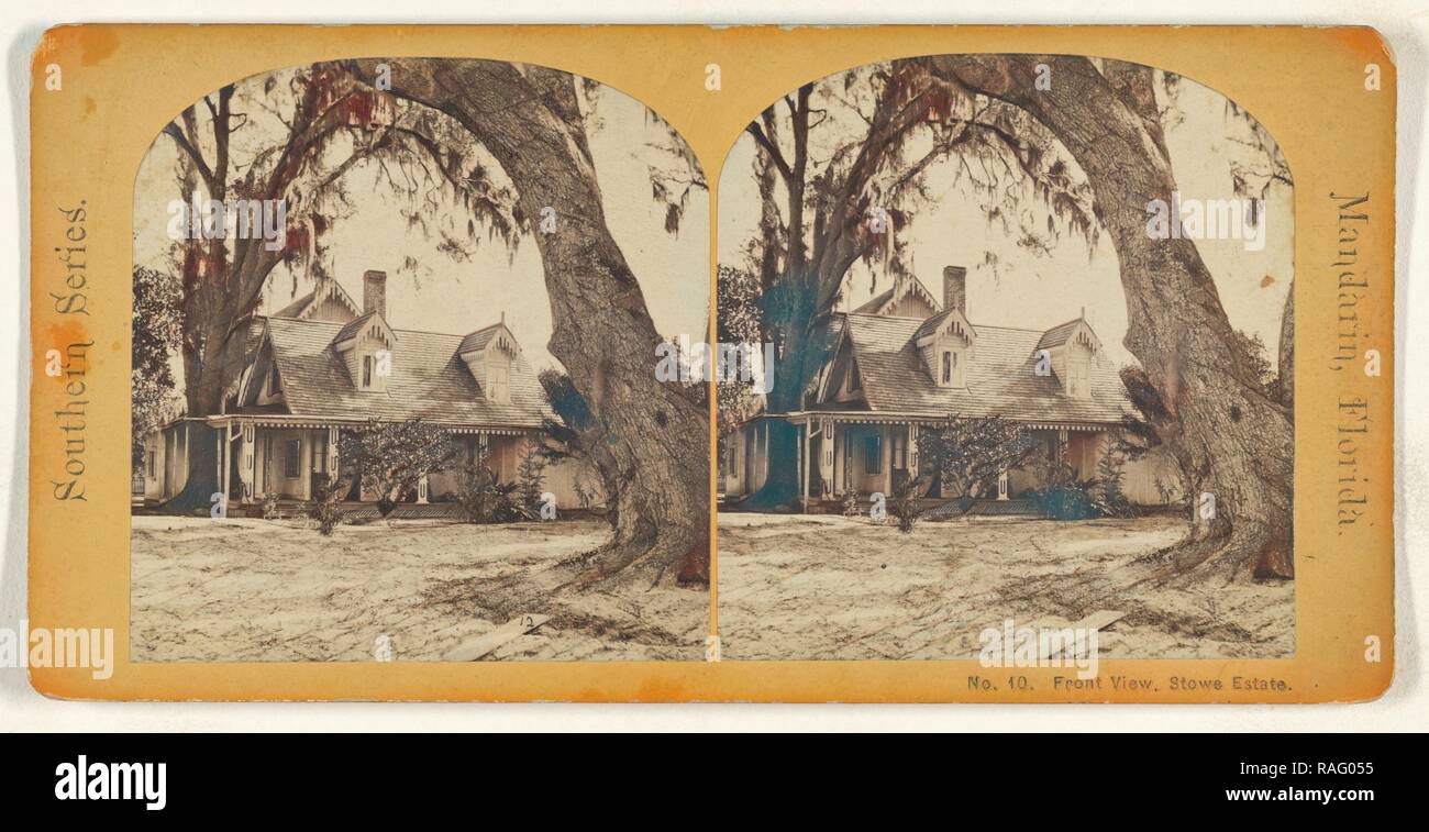 Front View, Stowe Estate, Mandarin, Florida, American, about 1870 ...