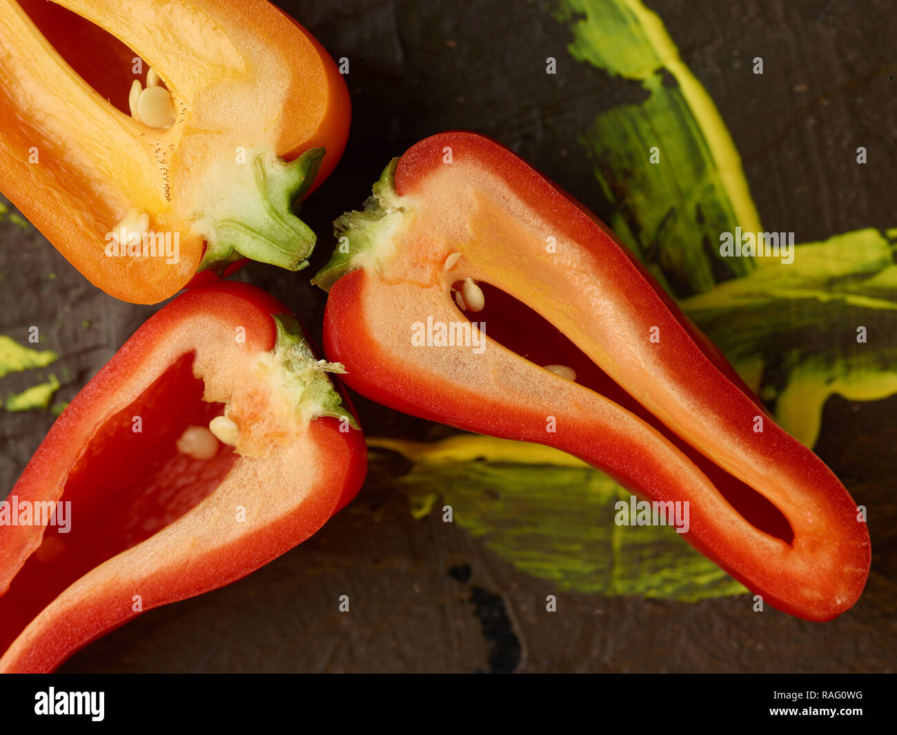 Mini Capiscum, sweet pepper food still-life photograph Stock Photo - Alamy
