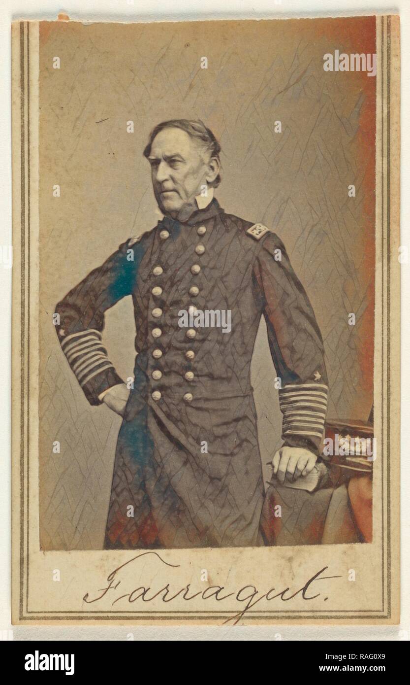 Admiral David Glasgow Farragut, Attributed to Mathew B. Brady (American ...