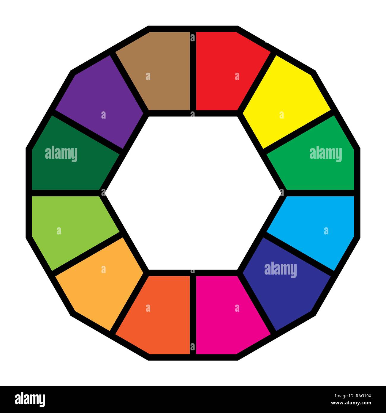 Polygon table colorful frame for your text and a big data icon, vector ...