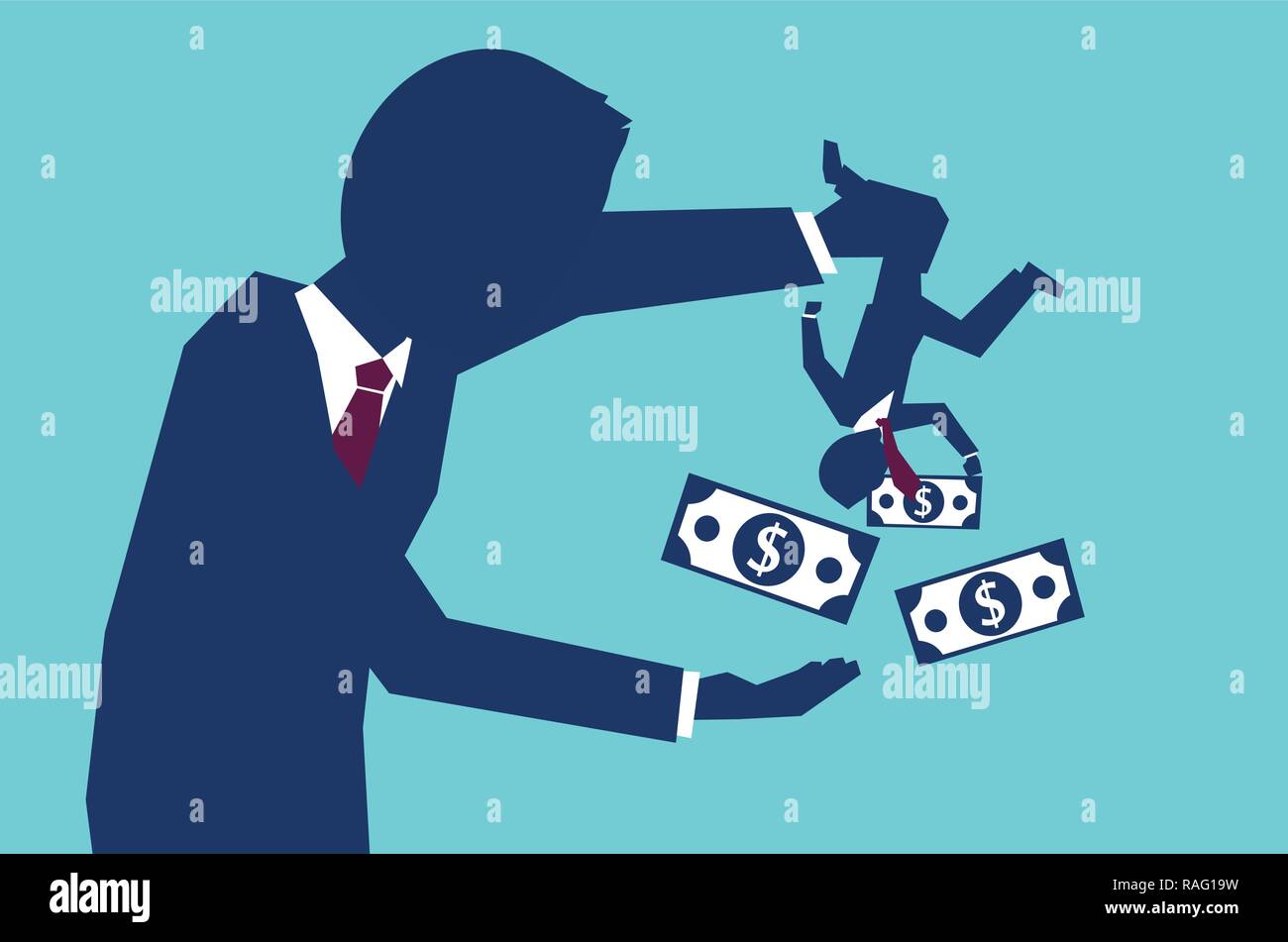 Greedy vector vectors hi-res stock photography and images - Alamy