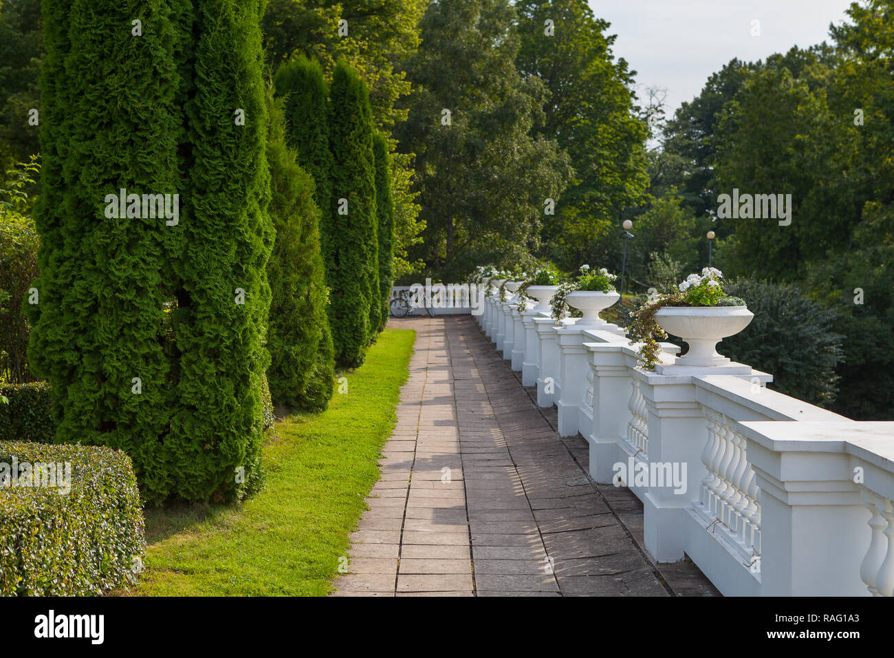 Toila-Oru park in Estonia. Former residence of the first president of ...