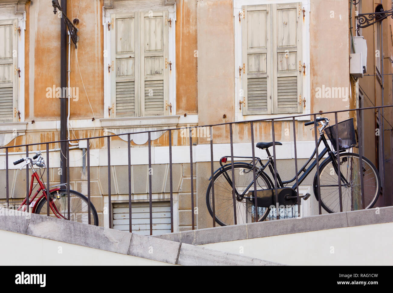 Bike railing hi-res stock photography and images - Alamy