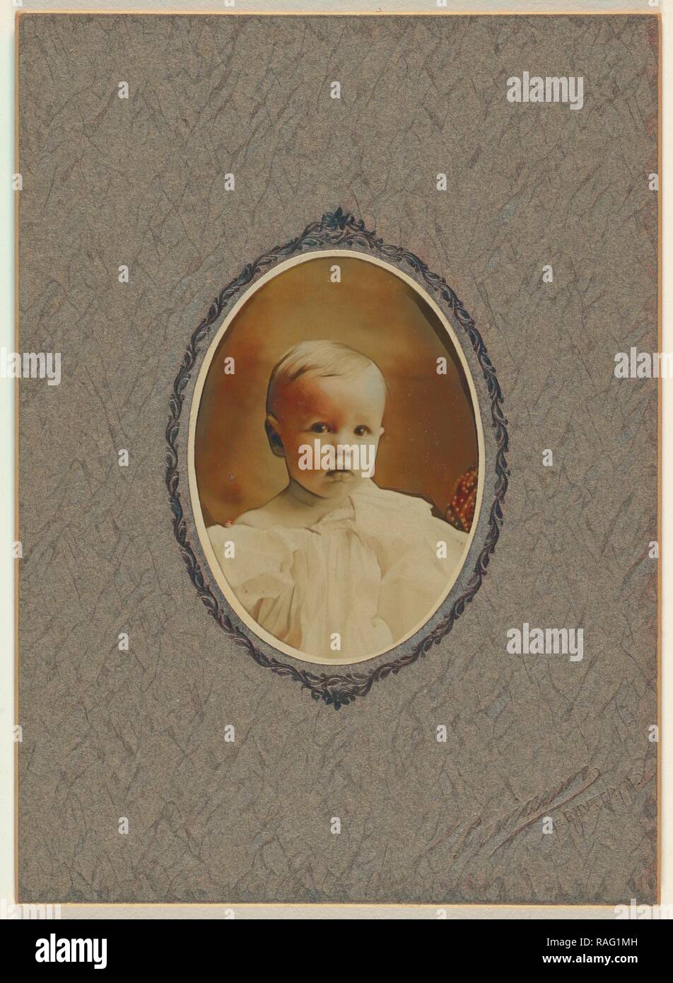 Portrait of a baby boy, Benjamin (American, active DeRuyter, New York ...