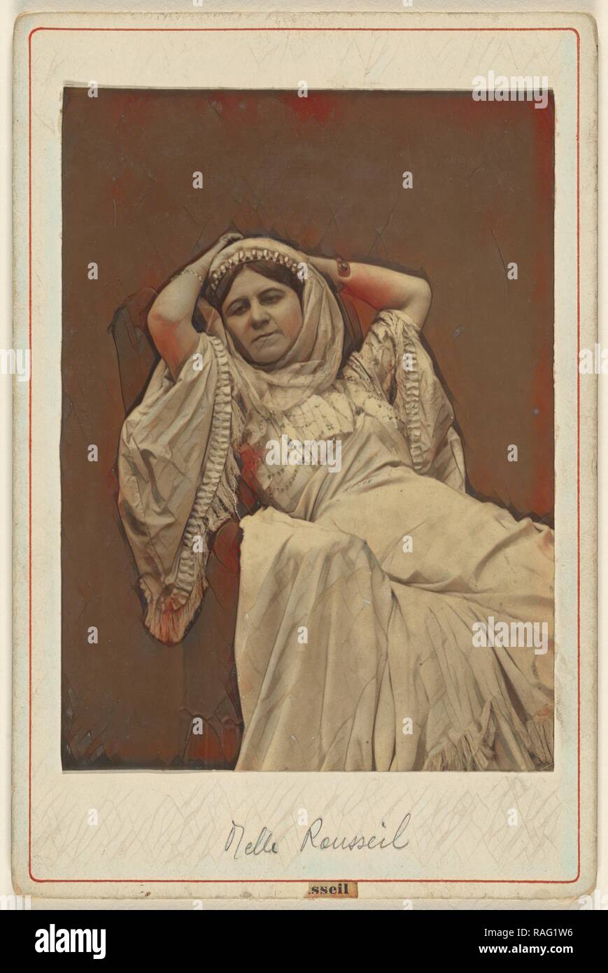 Nelle Rousseil. Role de Cora, French, about 1875, Carbon print ...