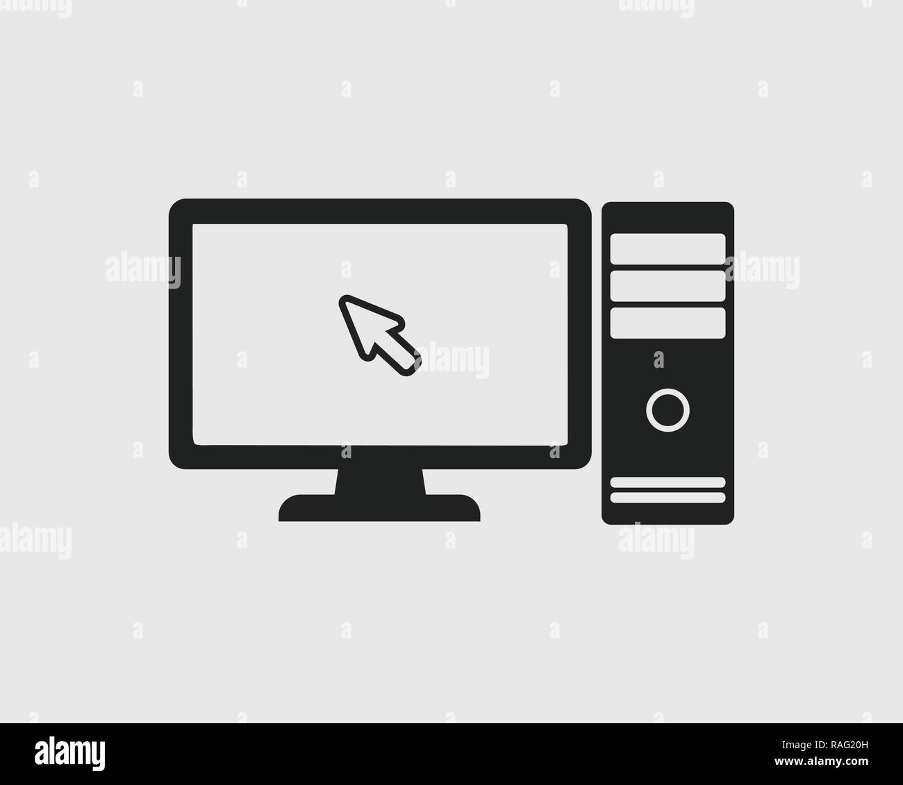 Monitor mouse cpu Stock Vector Images - Alamy