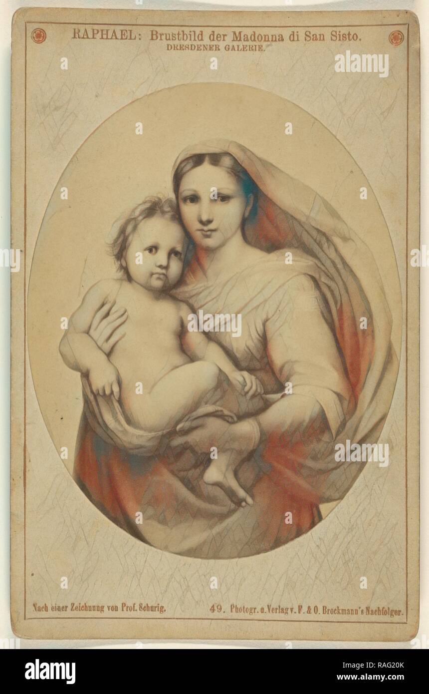 Raphael: Brustbild der Madonna di San Sisto. Dresdener Galerie, F. & O ...