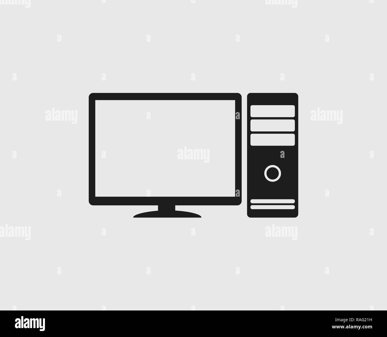 Monitor mouse cpu Stock Vector Images - Alamy