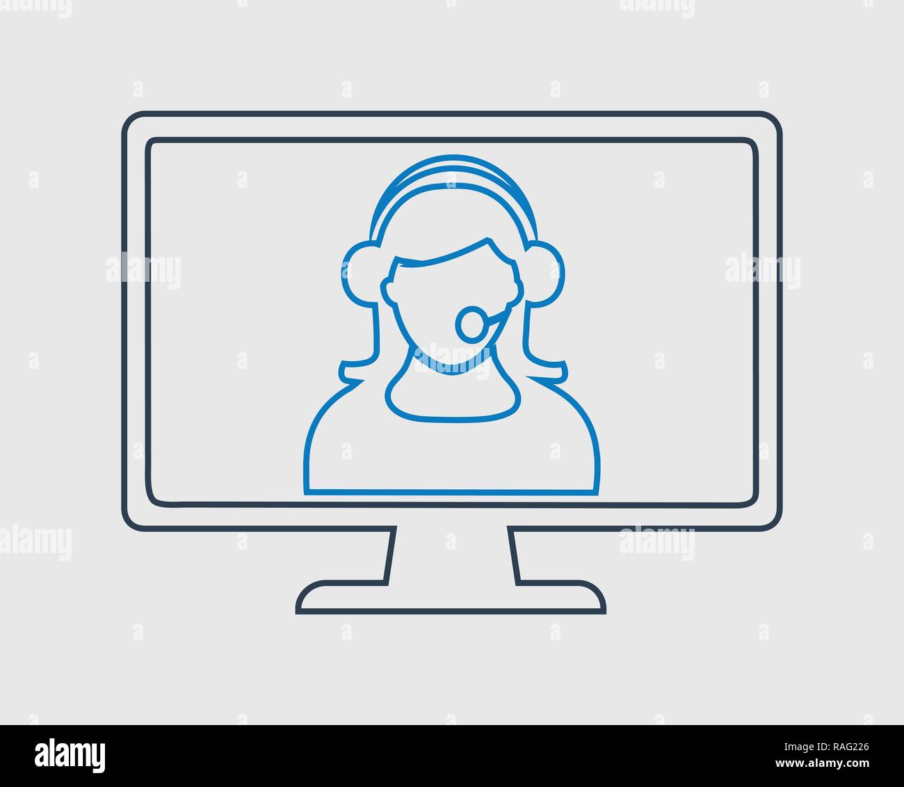 Man helping women office Stock Vector Images - Alamy